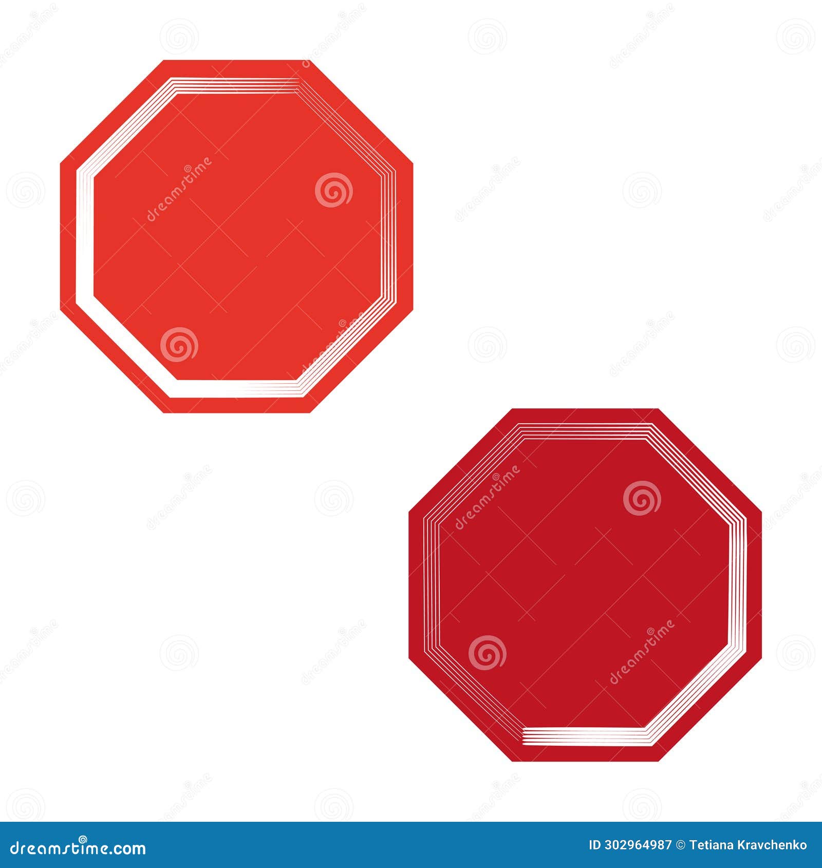 Blank Stop Sign. Vector Illustration. EPS 10 Stock Vector ...