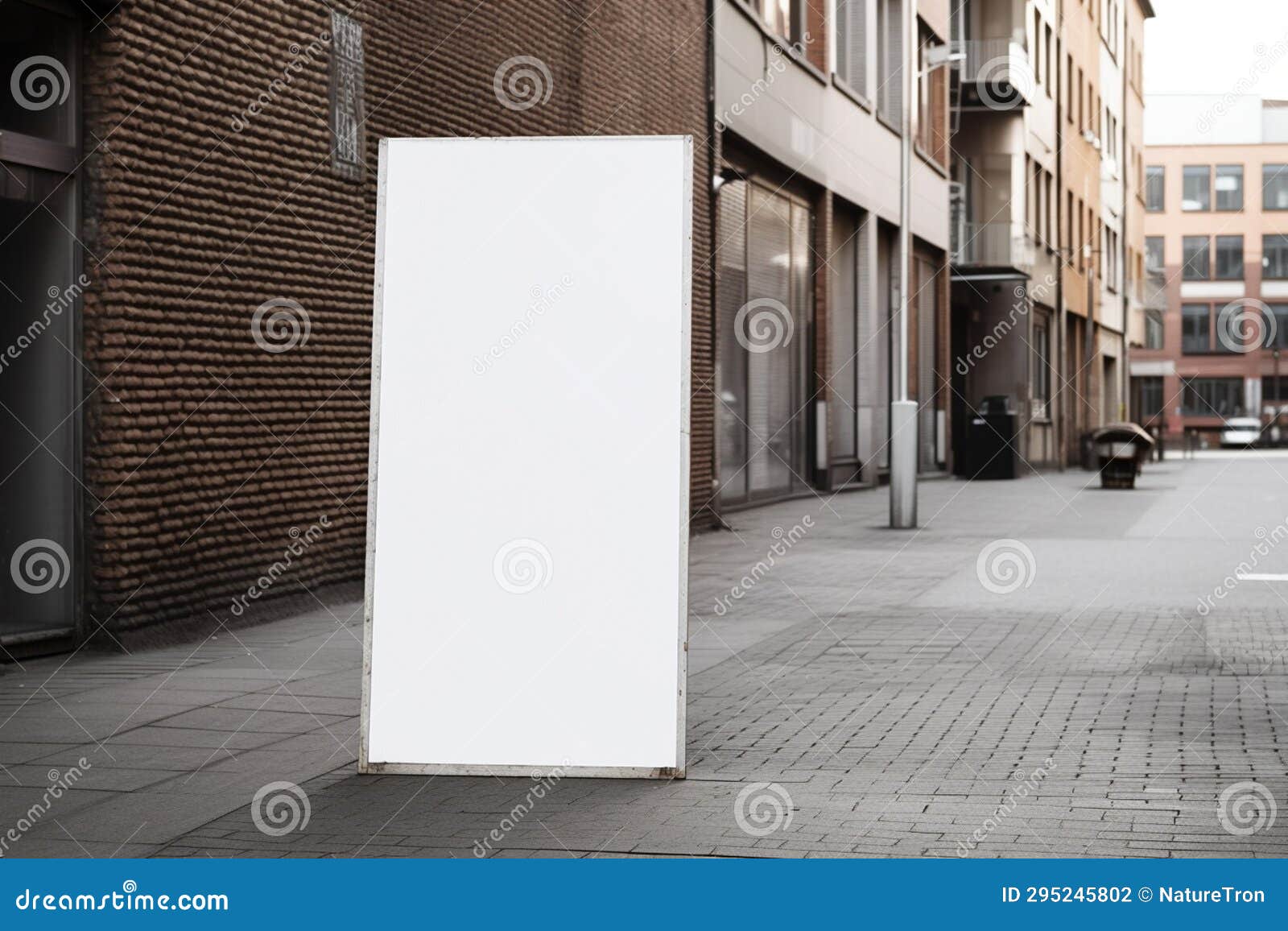 Blank Street Sign Blank Billboard on the Street Stock Illustration ...