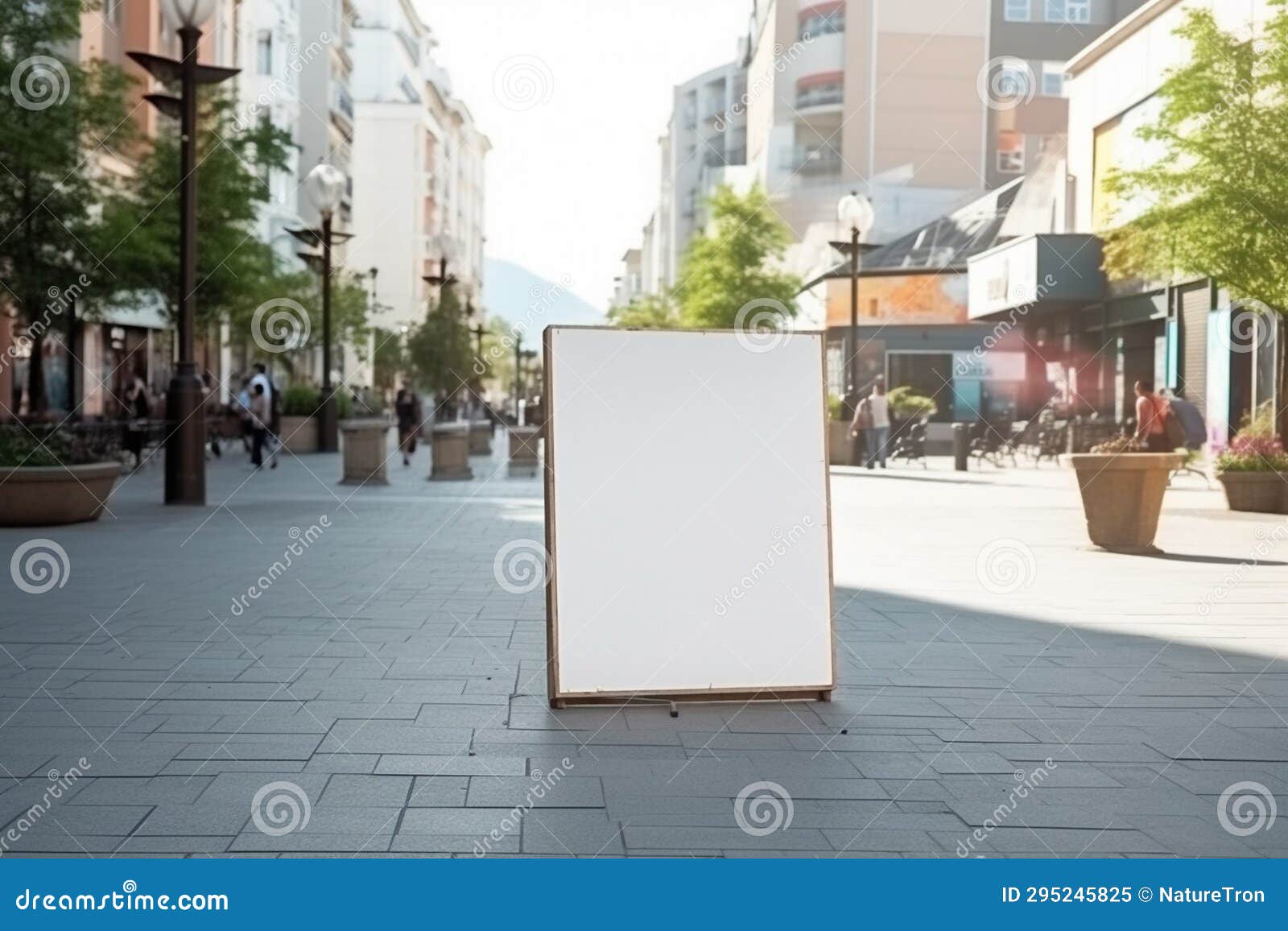 Blank Billboard on Street Blank Street Sign Stock Illustration ...
