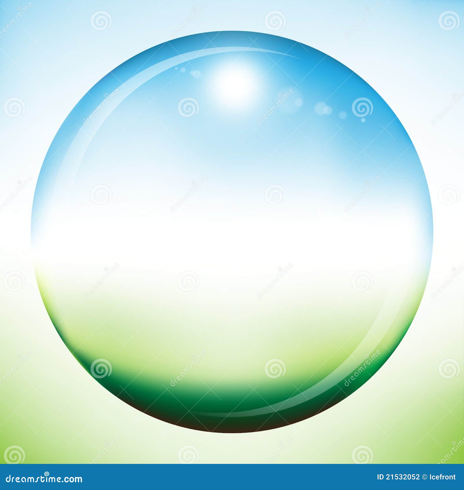 Blank summer sphere stock vector. Illustration of reflection - 21532052