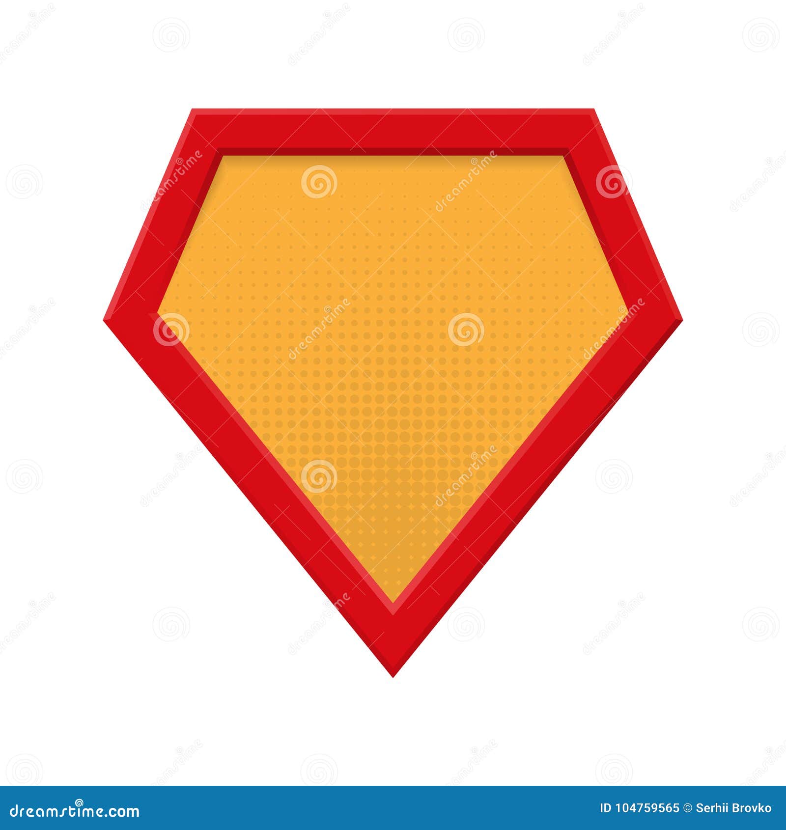 Superhero Badge Logo. Cartoon Vector | CartoonDealer.com #142150143
