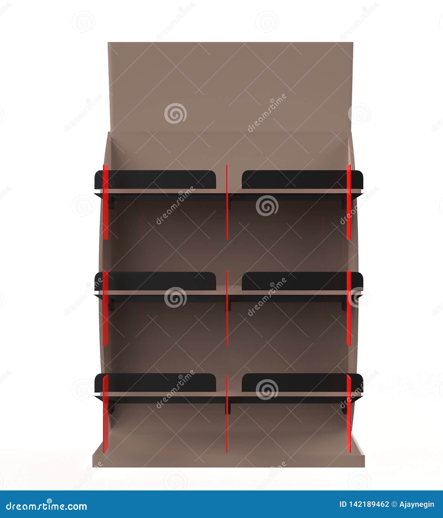 Display stand stock illustration. Illustration of banner - 142189462