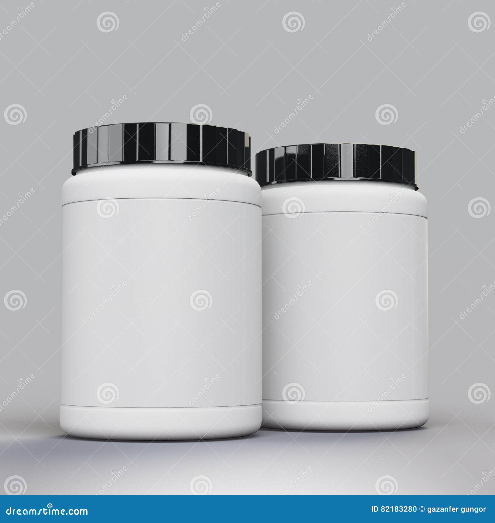 Blank Supplement Bottle Template Stock Illustration - Illustration of ...