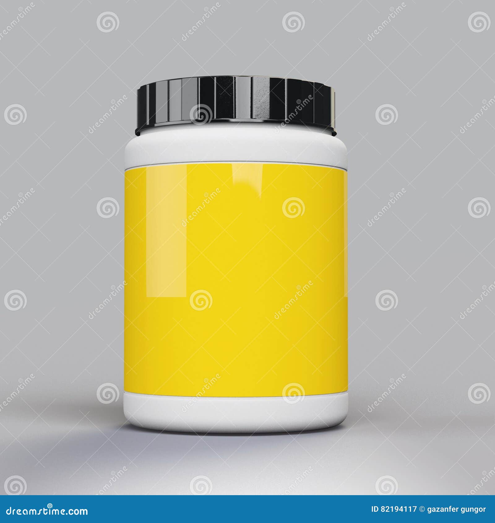 Blank Supplement Bottle Template Stock Illustration - Illustration of ...