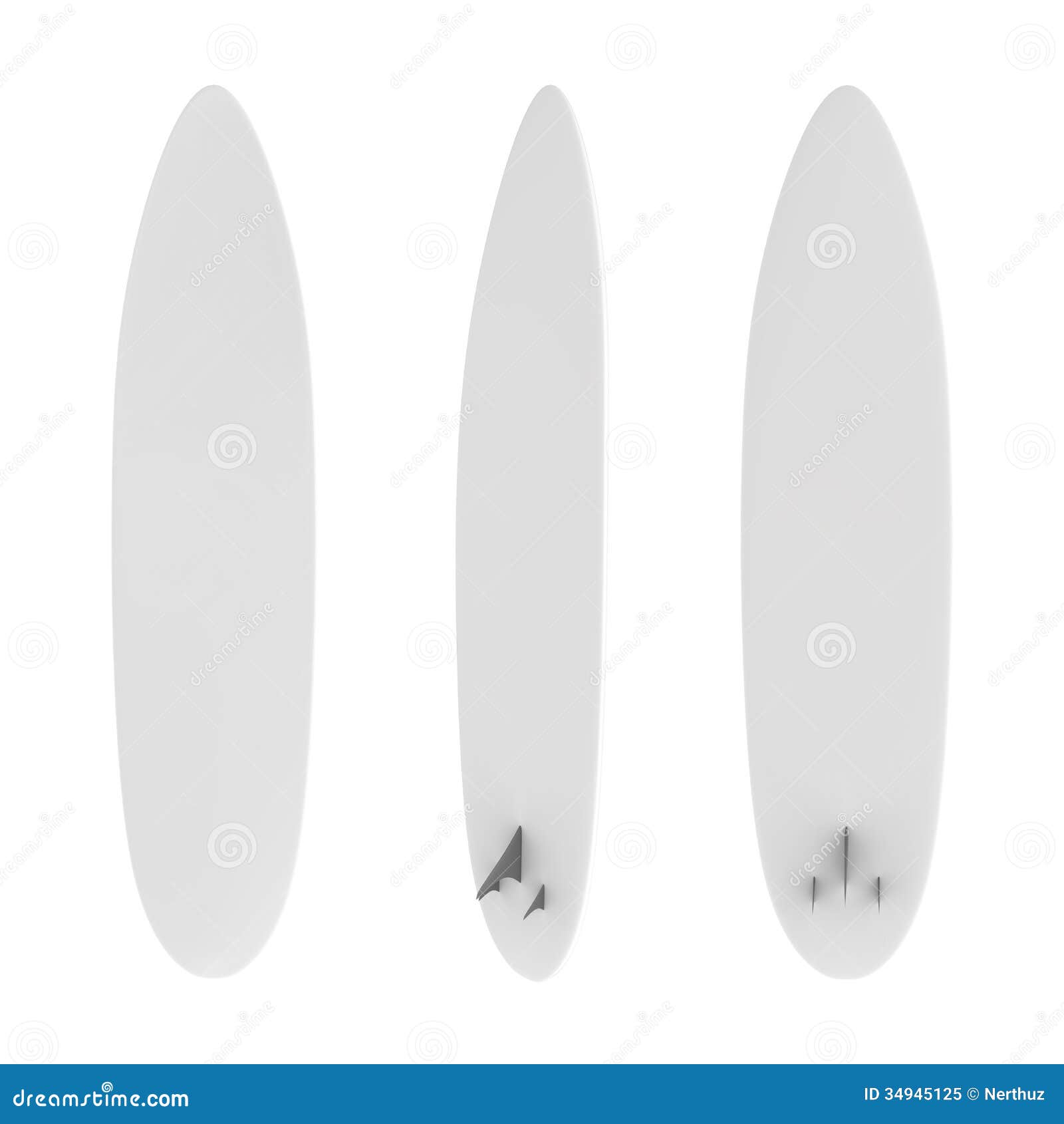 Blank Surfboard Royalty-Free Stock Photo | CartoonDealer.com #34945125