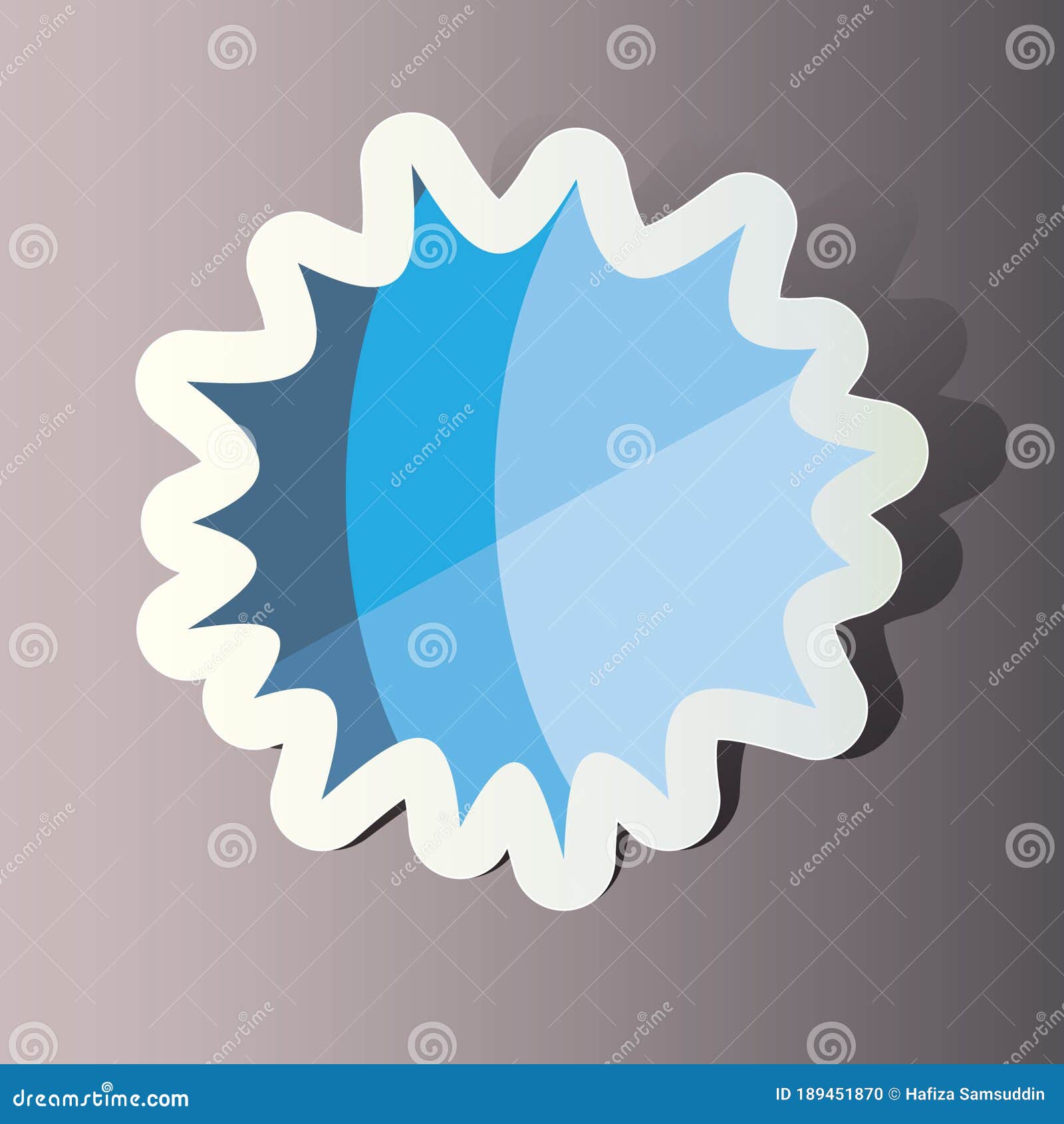 Blank Surprise Speech Bubble. Vector Illustration Decorative Design ...