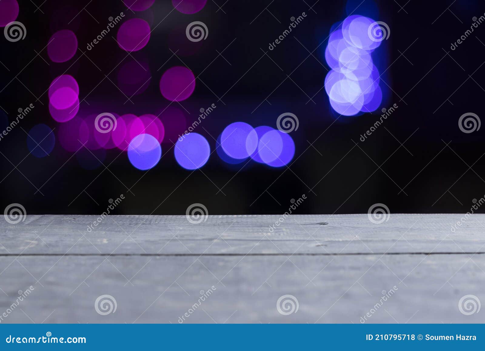 Blank table top stock photo. Image of blurred, blue - 210795718