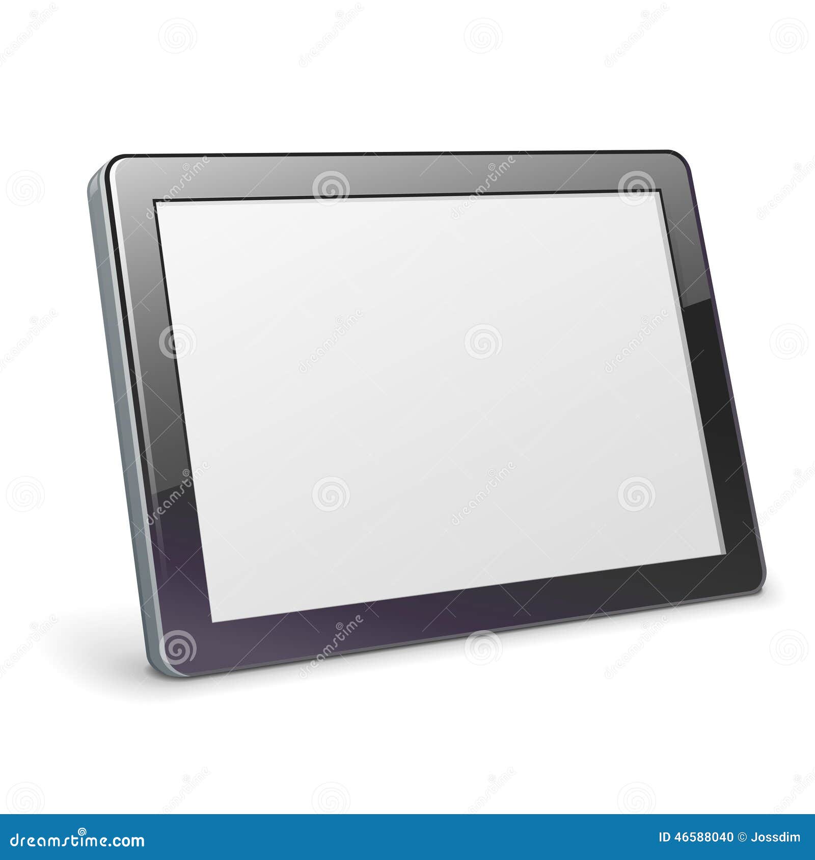 Blank table on white stock vector. Illustration of single - 46588040