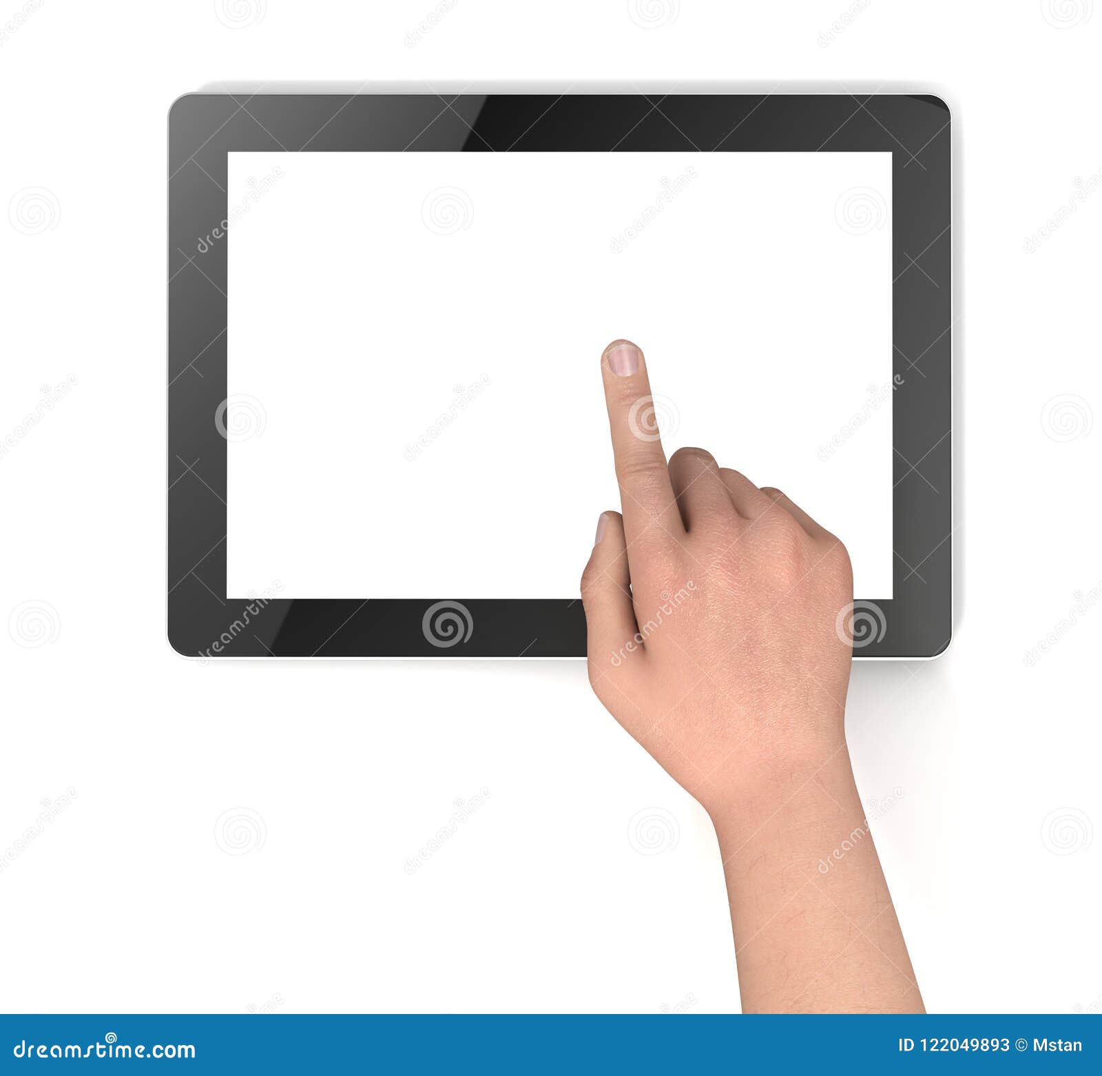 Blank Tablet Computer Concept Illustration Stock Illustration ...