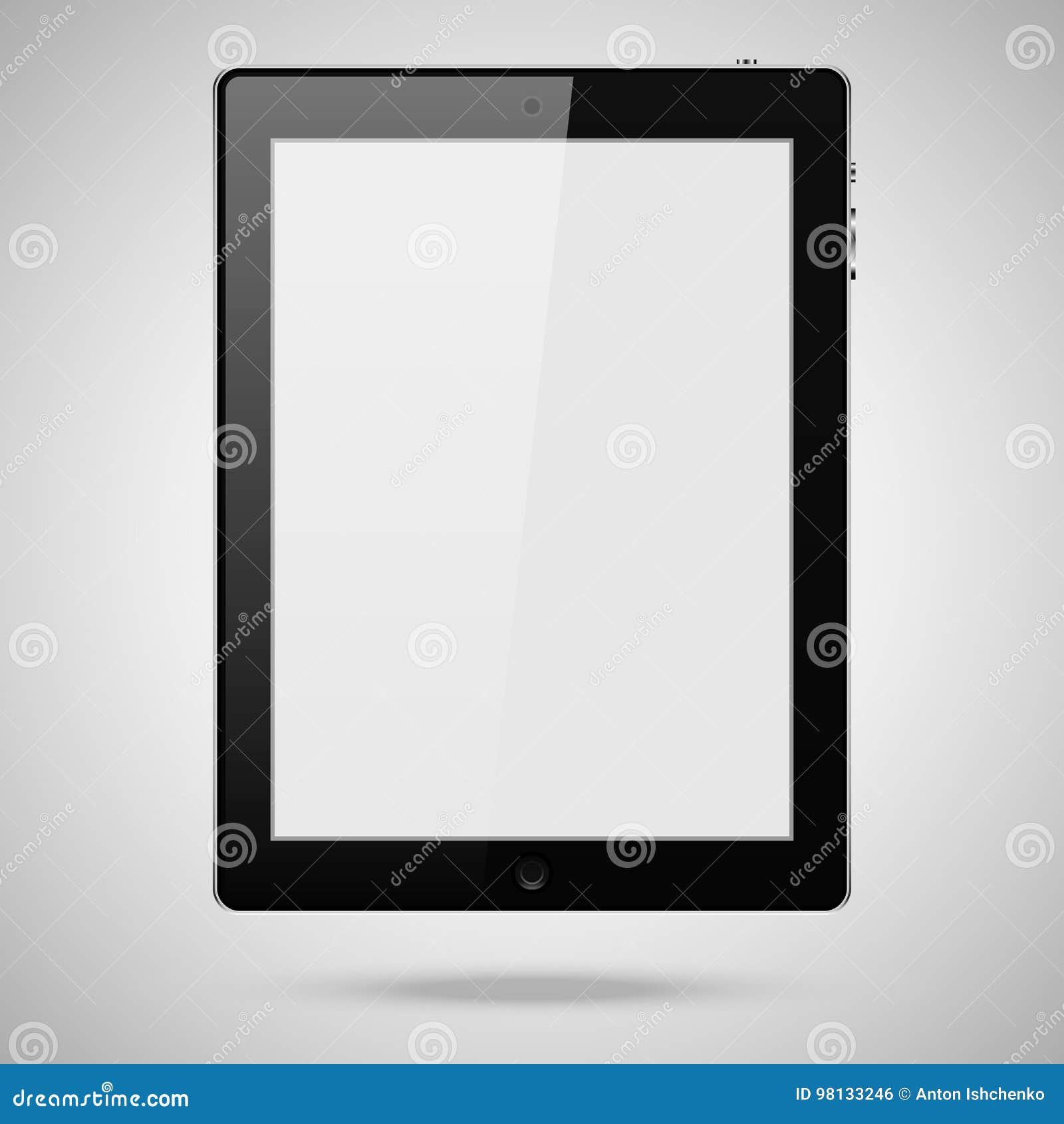 Blank tablet pc stock vector. Illustration of business - 98133246