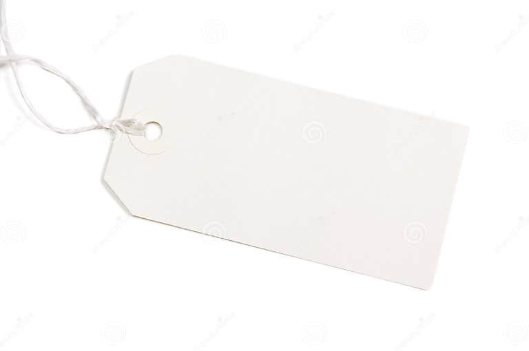 Blank tag stock photo. Image of blank, sale, recycled - 19625290