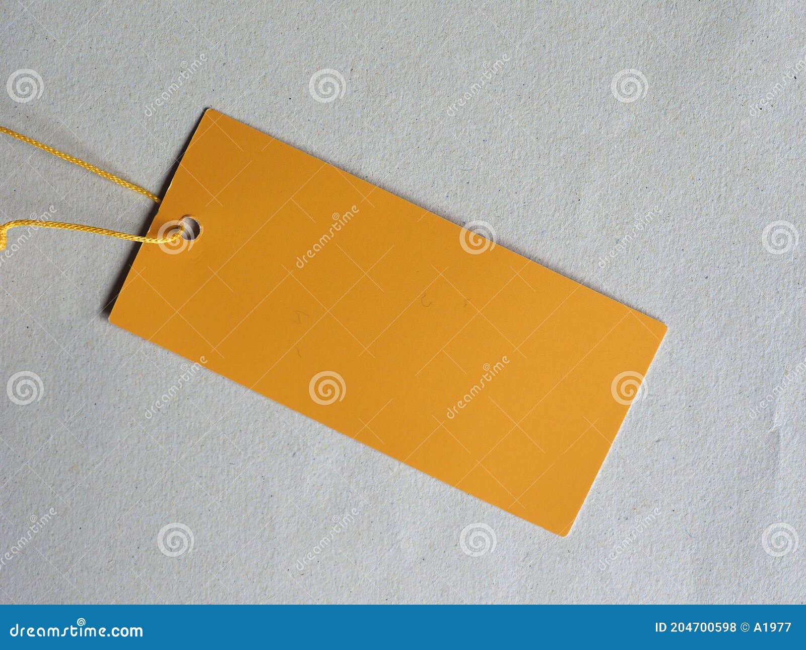 Blank tag label stock photo. Image of yellow, copy, label - 204700598