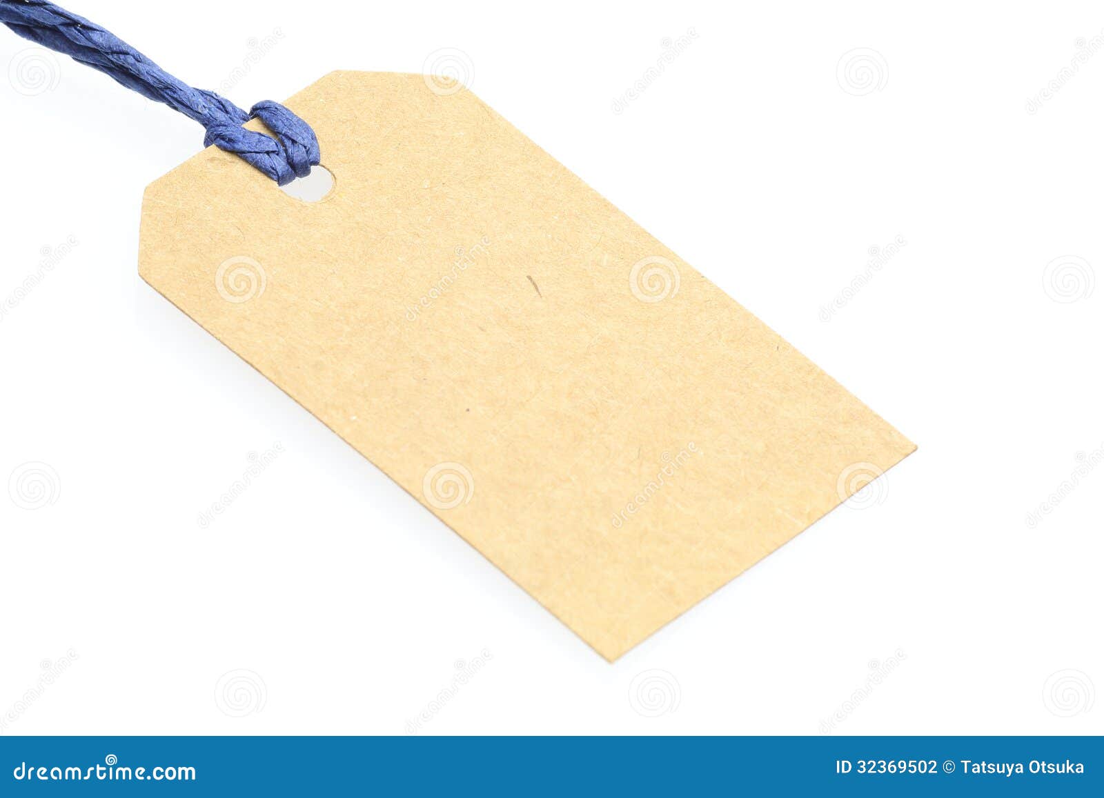 Blank tag stock photo. Image of blue, isolatedobjects - 32369502