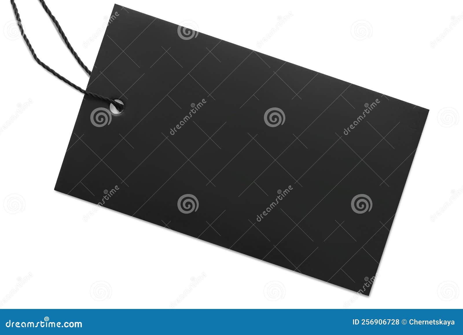 Blank Tag on White Background, Top View. Space for Text Stock Photo ...
