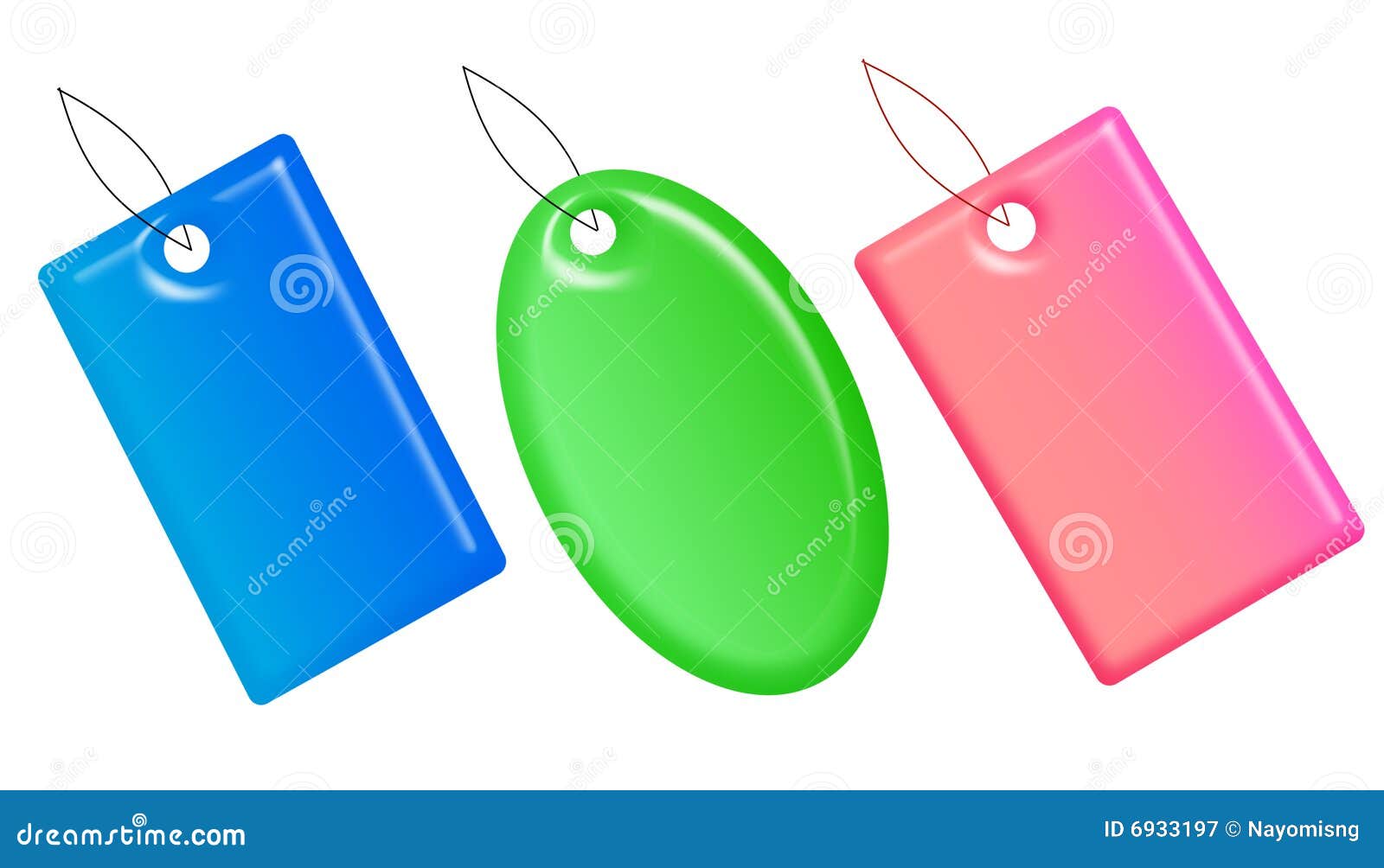 Blank tags stock illustration. Illustration of collection - 6933197