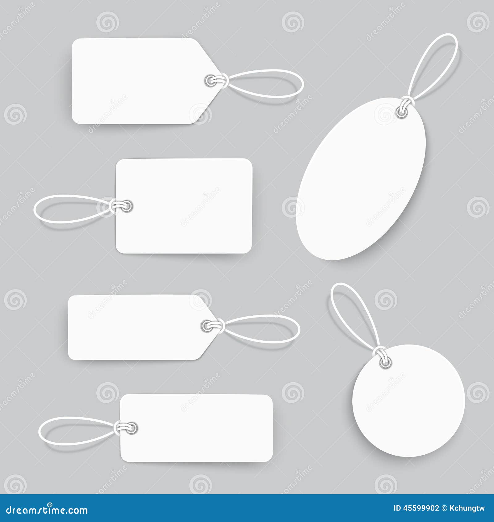 Blank tags set design stock vector. Illustration of message - 45599902