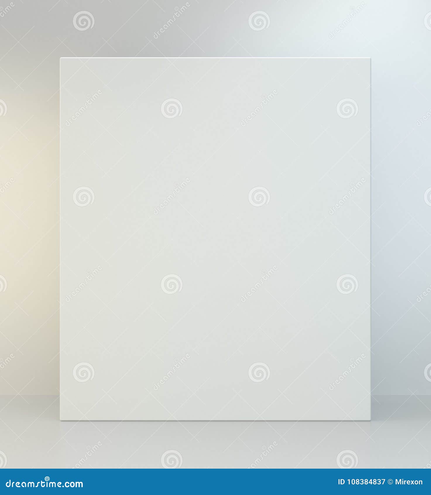 Blank Tall Box. 3d Illustration on Studio Background. 3D Illustration ...