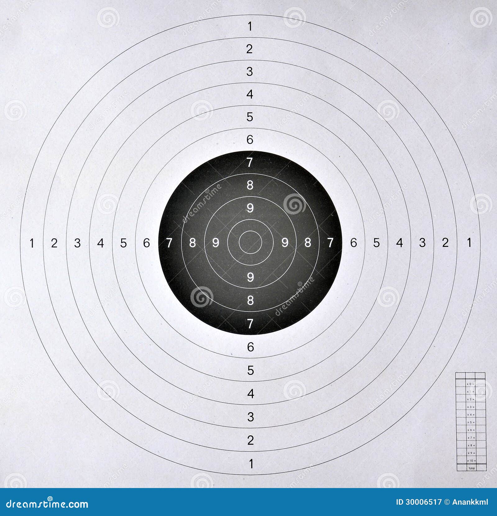 Blank Target For Shooting Competition Stock Image | CartoonDealer.com ...