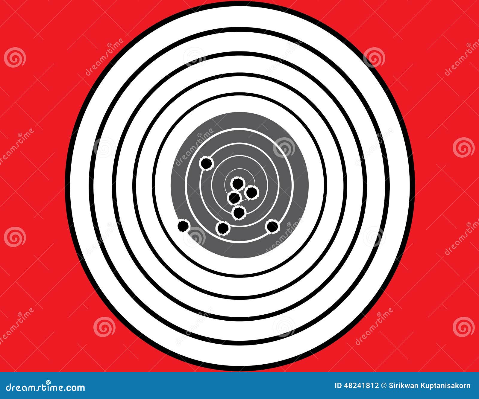 Blank target sport stock vector. Illustration of design - 48241812