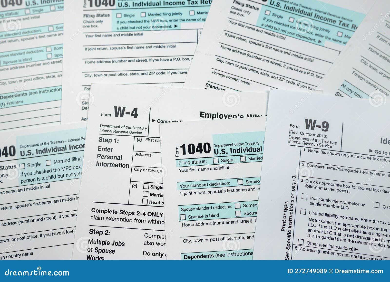 Blank of 1040 Tax Form, Closeup. Accounting Concept Editorial Stock ...