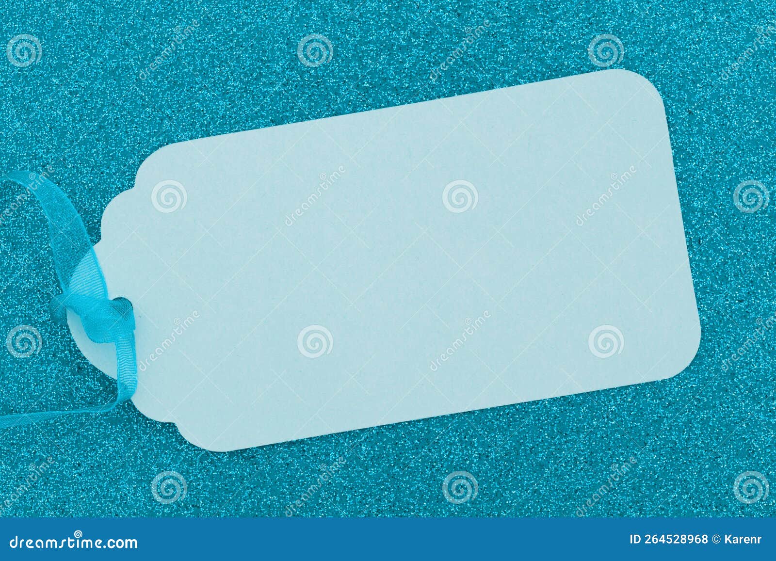 Blank Teal Gift Tag on Glitter Paper Stock Photo - Image of blank, xmas ...