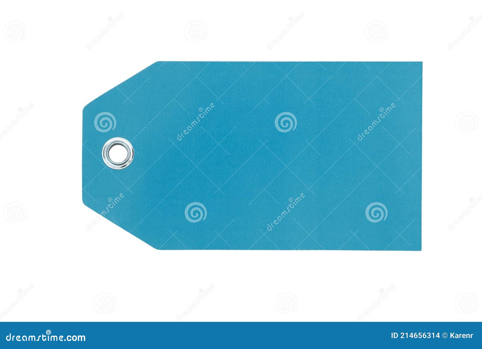 Blank Teal Gift Tag Isolated on White Stock Photo - Image of space ...