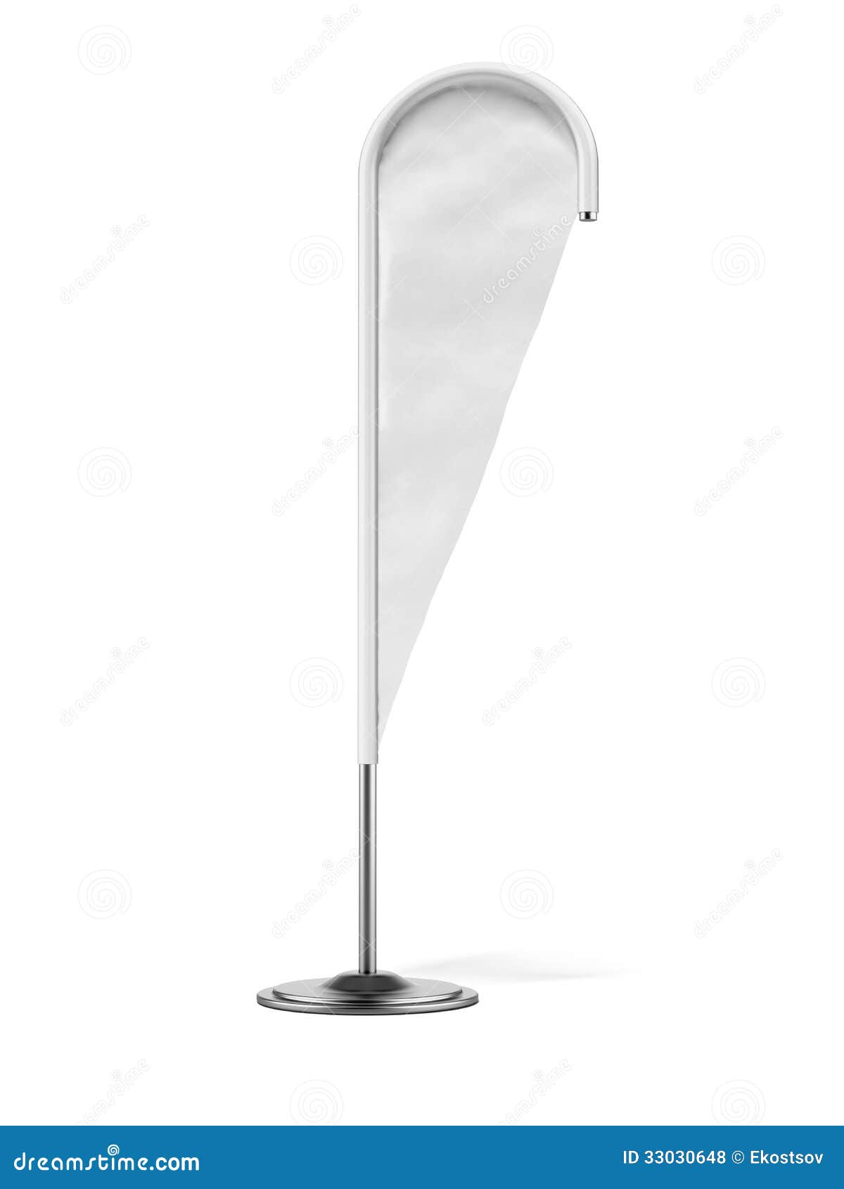 Blank Teardrop/flying Banner Stock Illustration - Illustration of ...