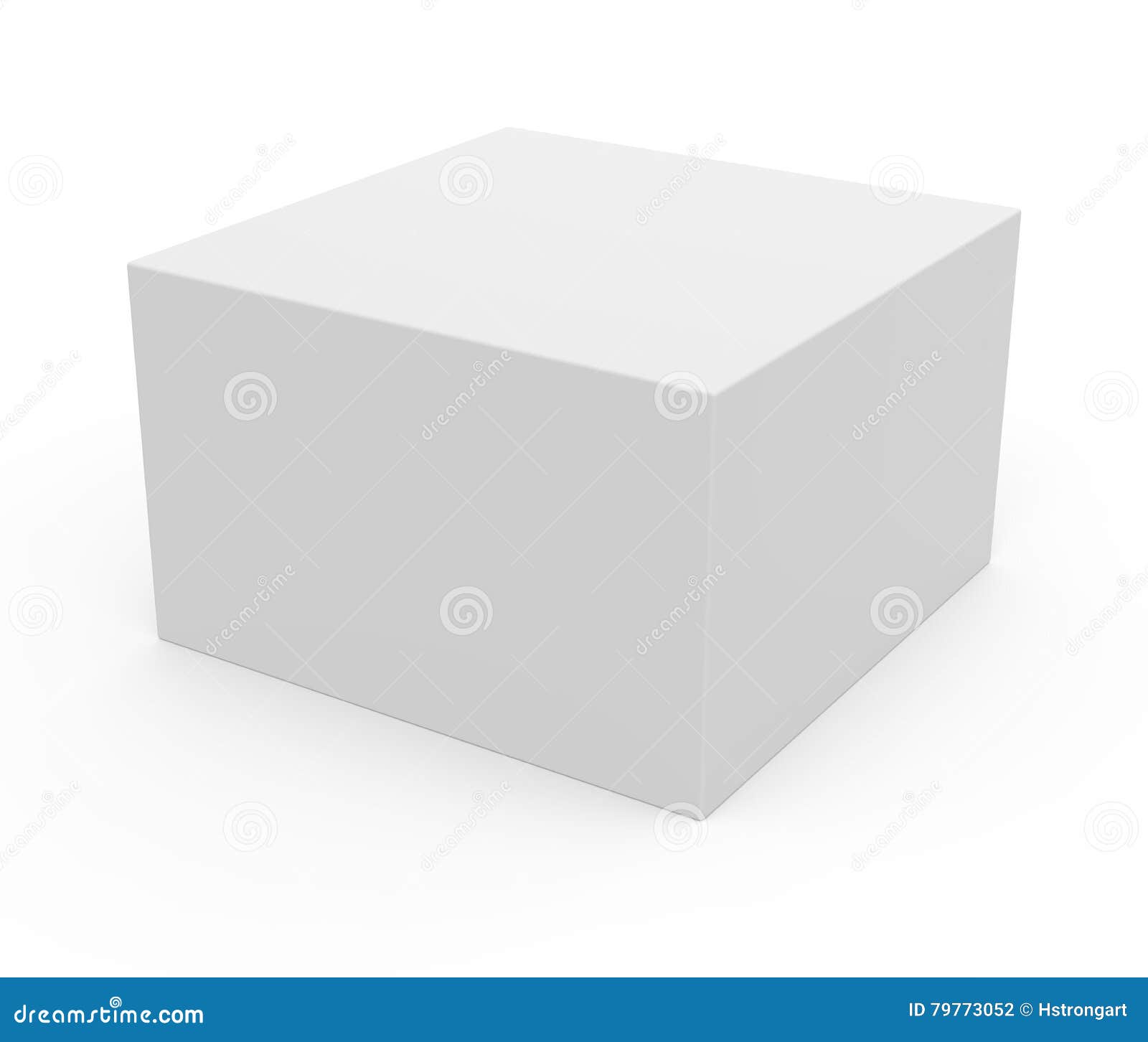 Blank template box model stock illustration. Illustration of rendering ...