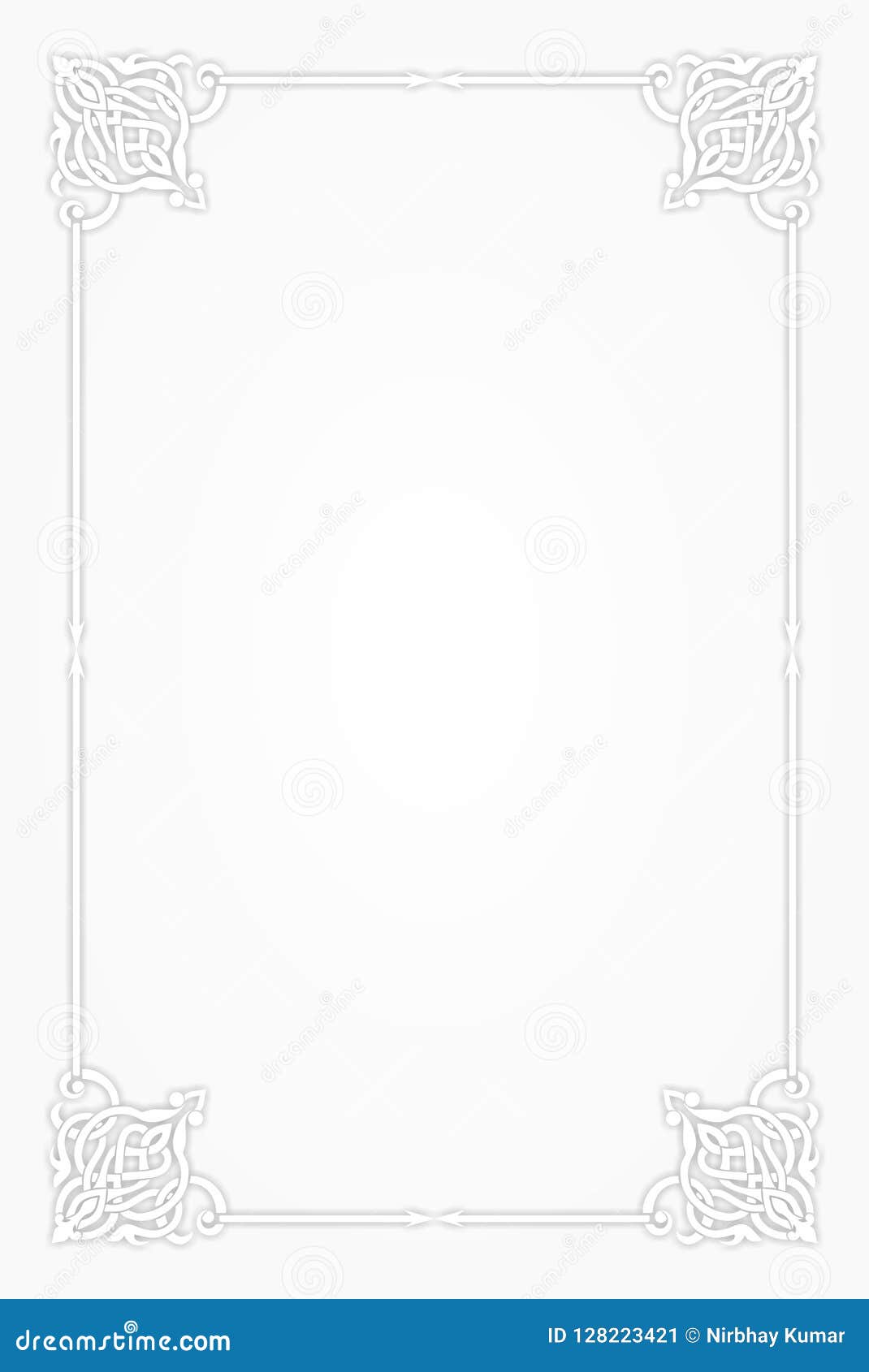 Restaurant Menu Card Frame Template Cartoon Vector | CartoonDealer.com ...