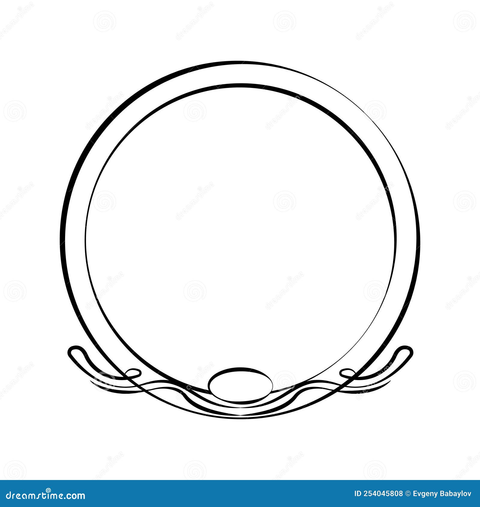 Blank Template for Text, Isolated Text Box, Vector Ornaments Stock ...