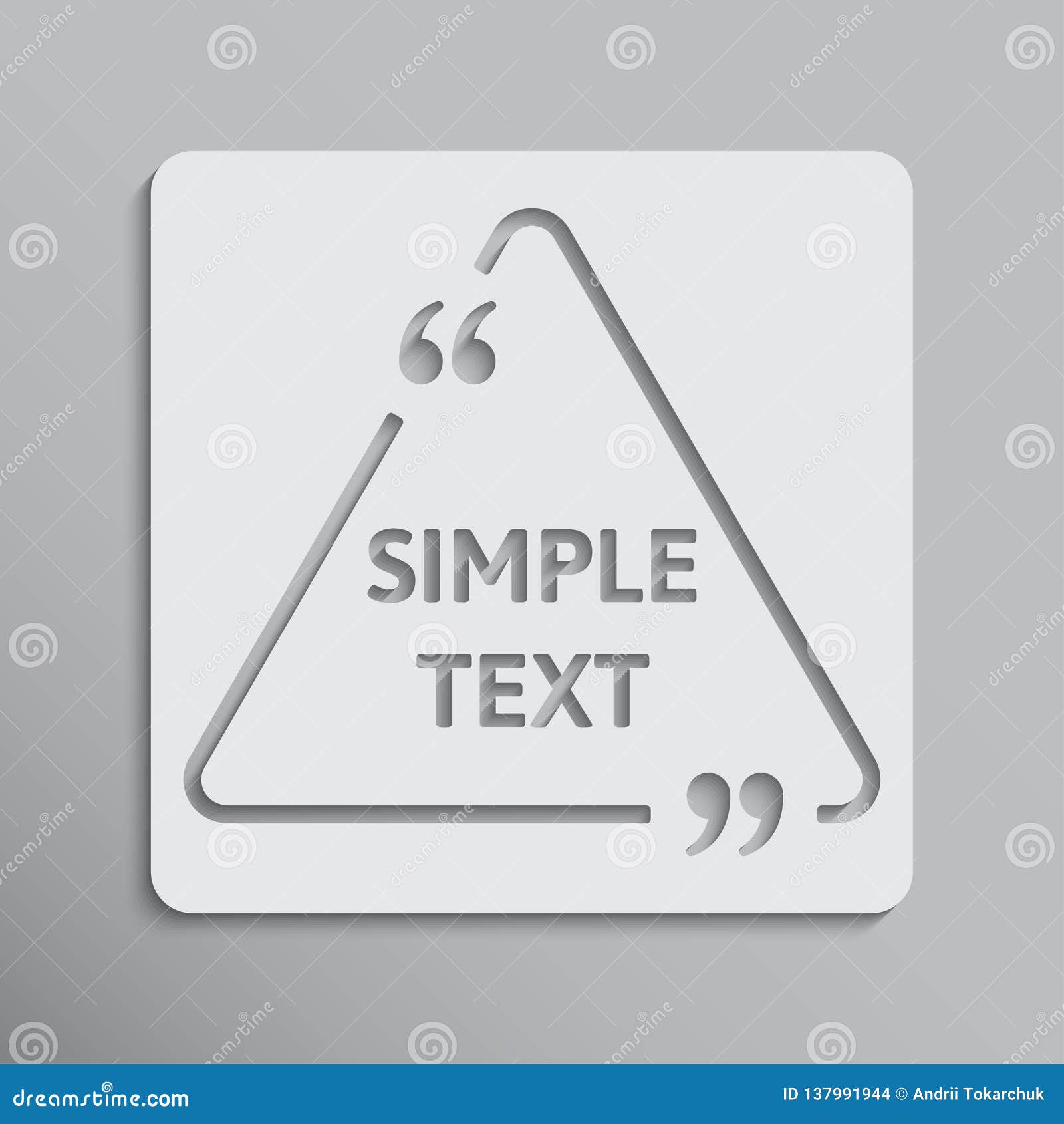 Triangle Quote Frame. Speech Bubble Line Art. Continuous Black Lines ...