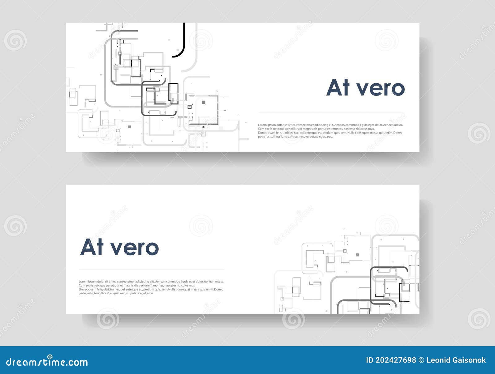 Blank Template. Web Banner Layout Stock Illustration - Illustration of ...