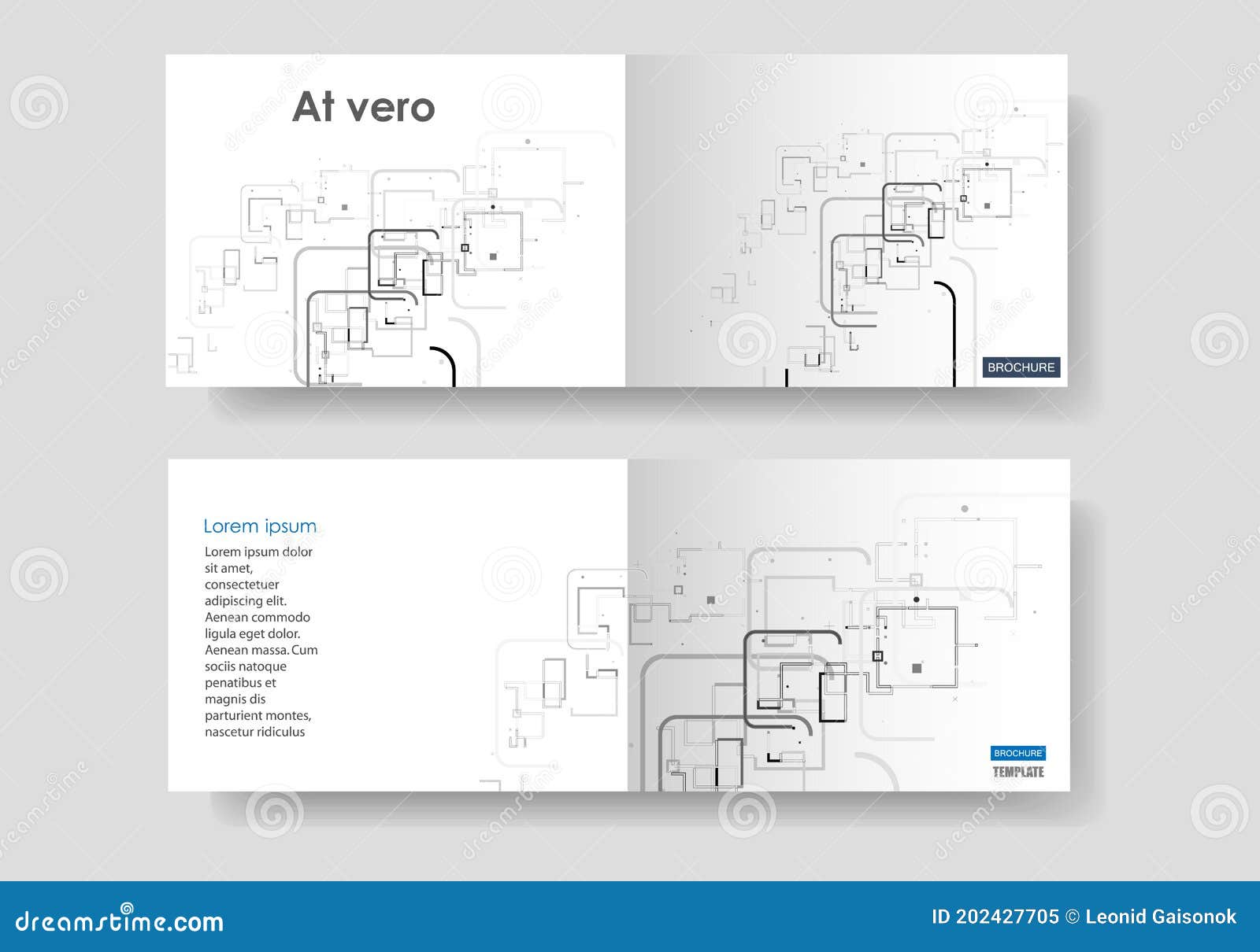 Blank Template. Web Banner Layout Stock Illustration - Illustration of ...