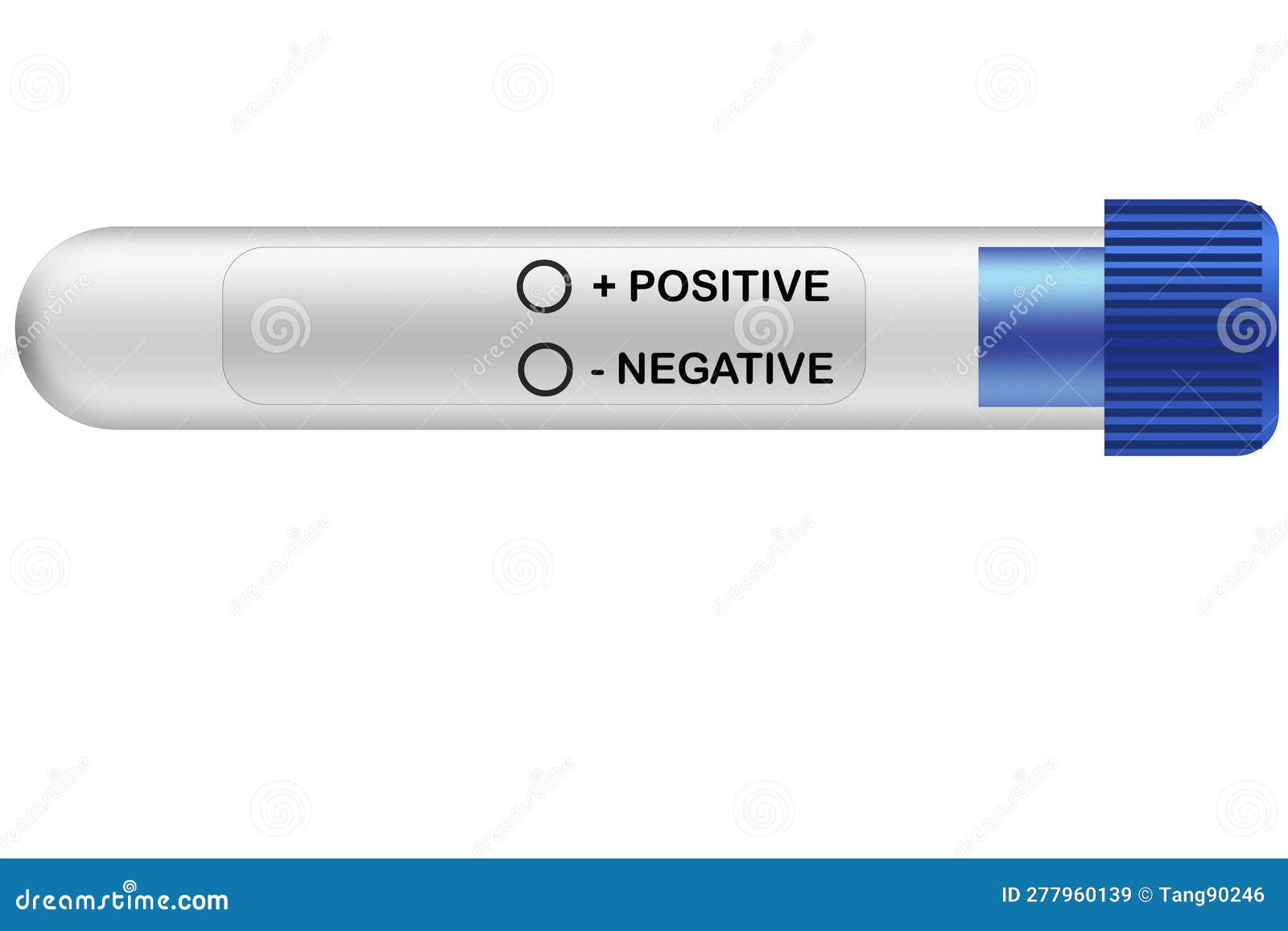 Blank Test Tube with Positive and Negative Selection Stock Illustration ...