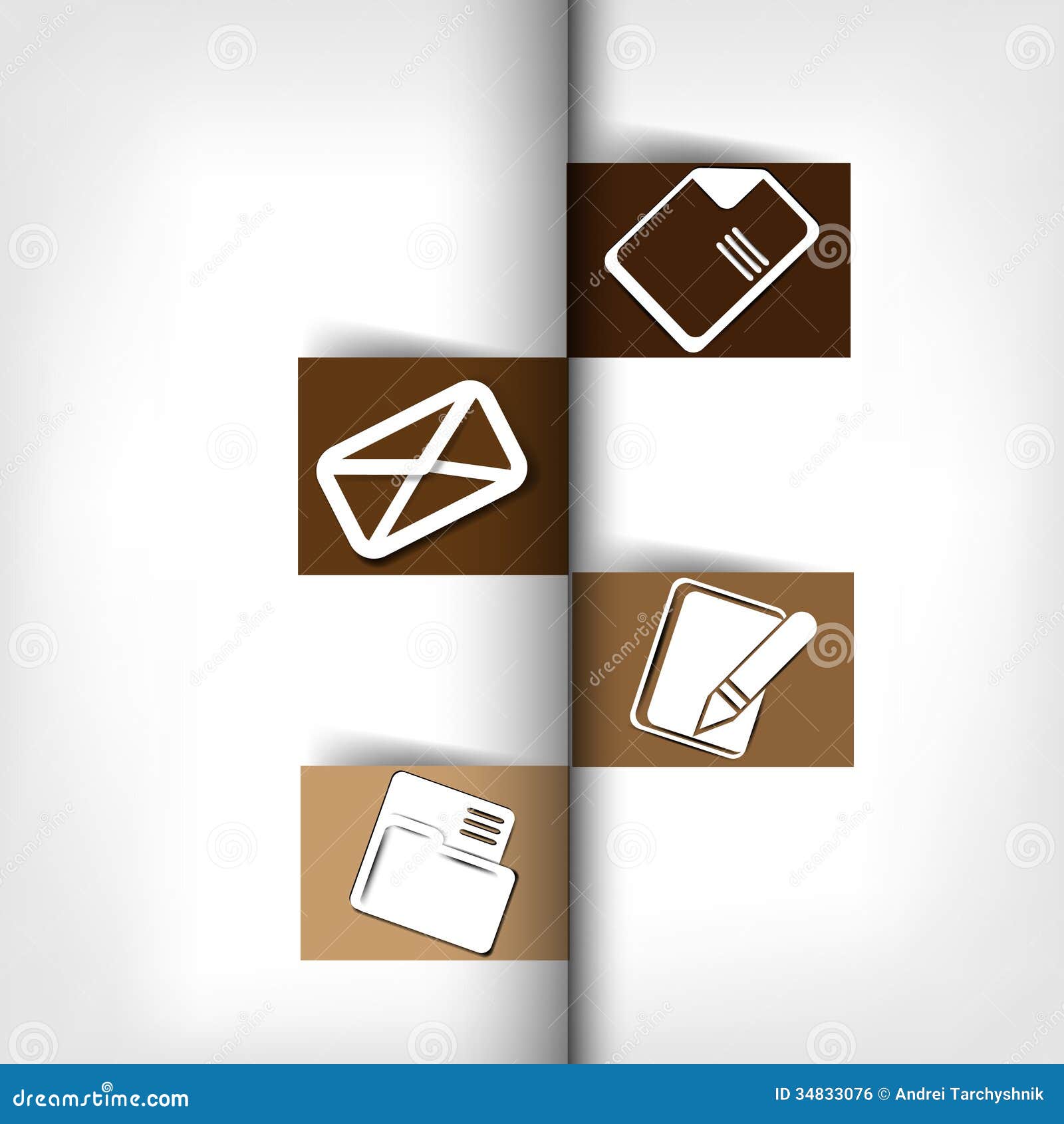 Blank for Text with Infographic Elements Stock Vector - Illustration of ...