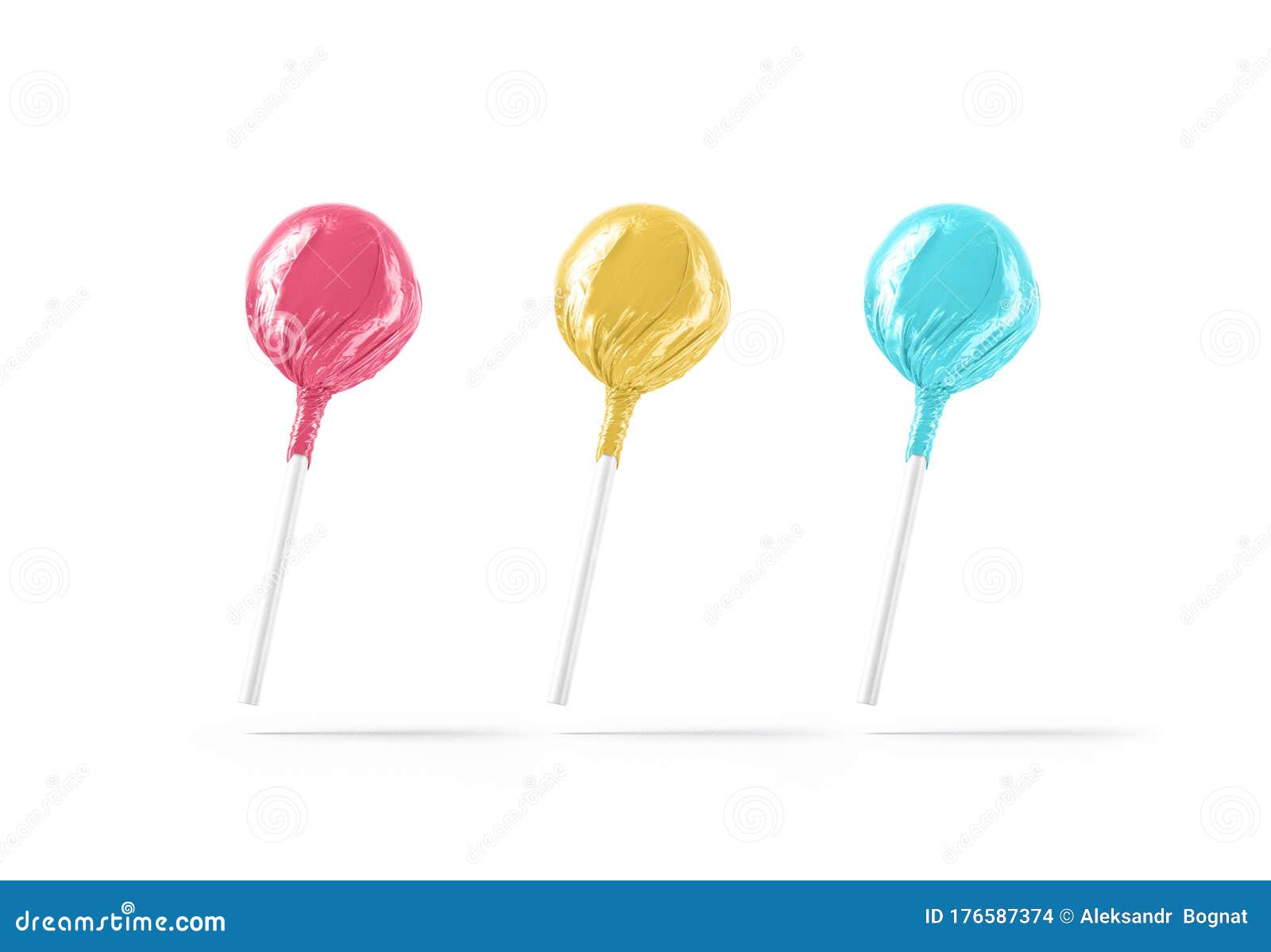 Blank Two Lollipop Black Wrapper And Caramel Mockup, No Gravity Stock ...