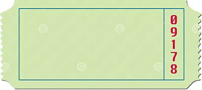 Blank Ticket Illustration stock vector. Illustration of future - 7418579