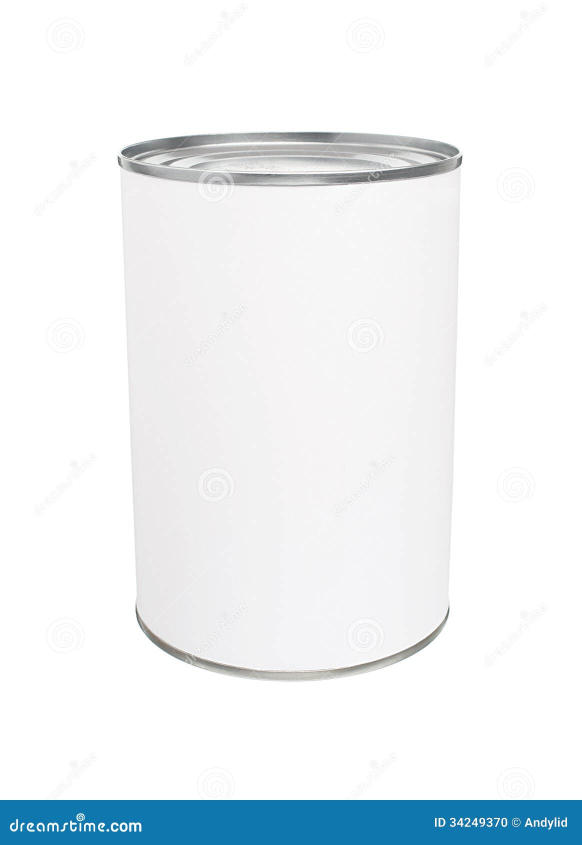 Blank Tin Can stock photo. Image of packaging, cylinder - 34249370
