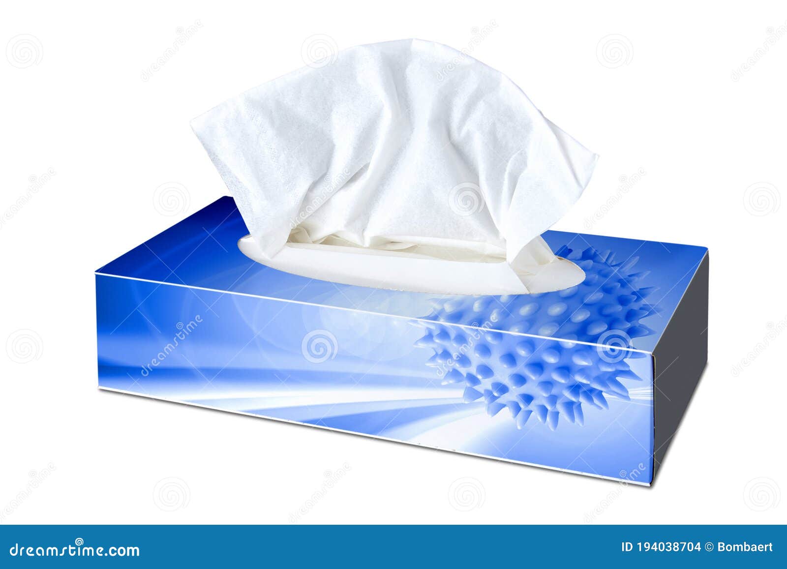 Tssue from Cosmetic Tissues Box Illustrated with Covid Design Stock ...
