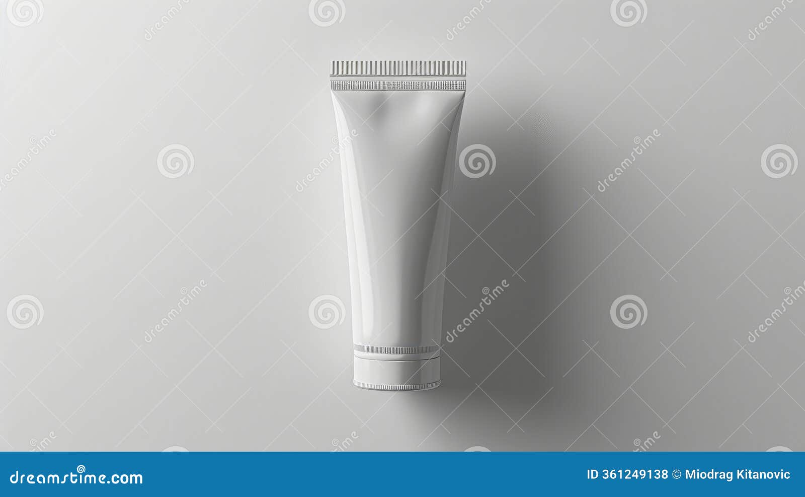Blank Toothpaste Tube Mockup on a Clean White Background for Product ...