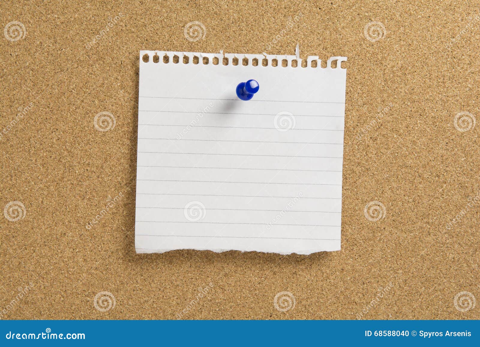 Blank Torn Note Paper with Lines Stock Photo - Image of diem, motto ...