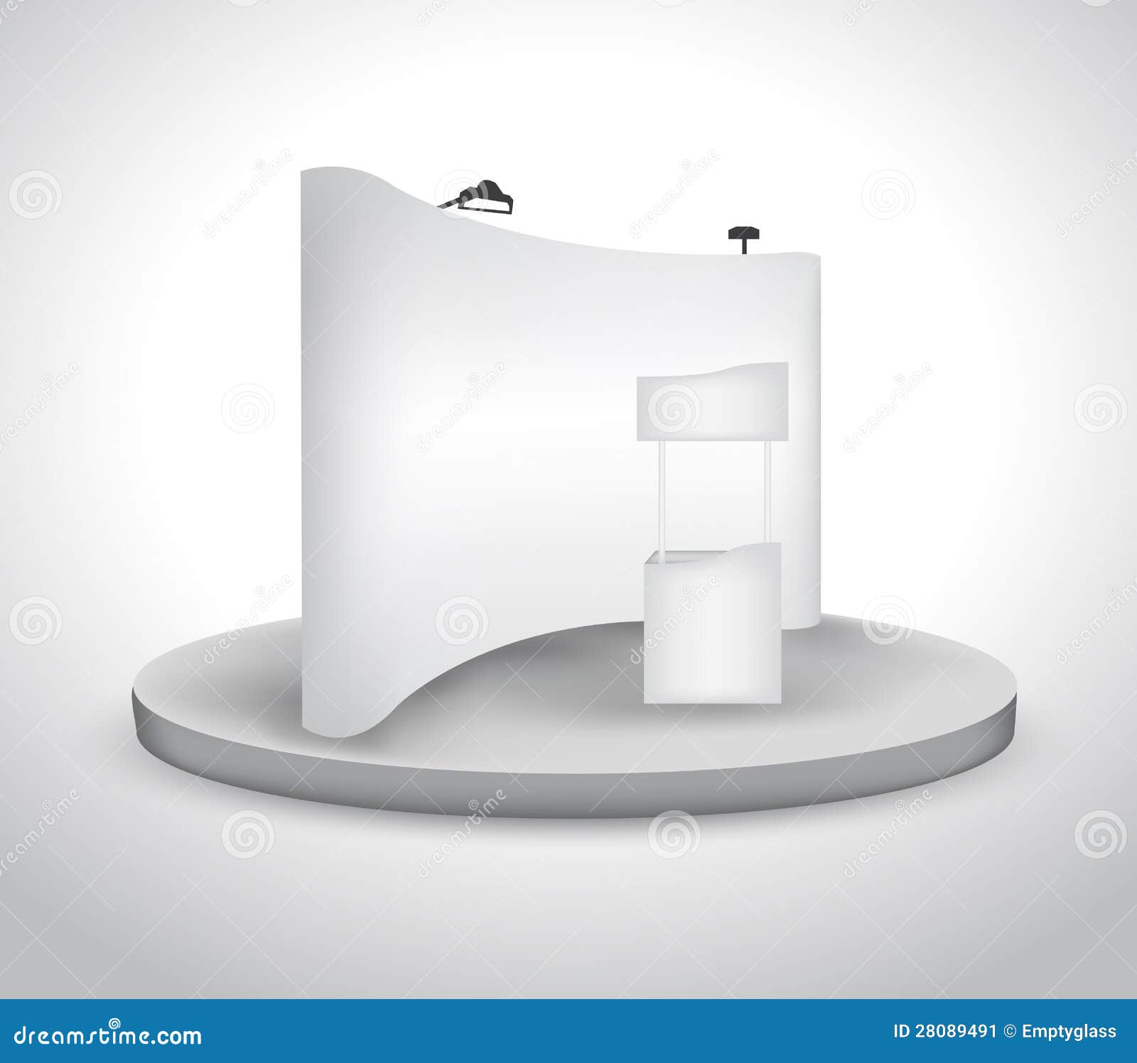 Blank Trade Show Booth For Design Stock Image | CartoonDealer.com #43812385