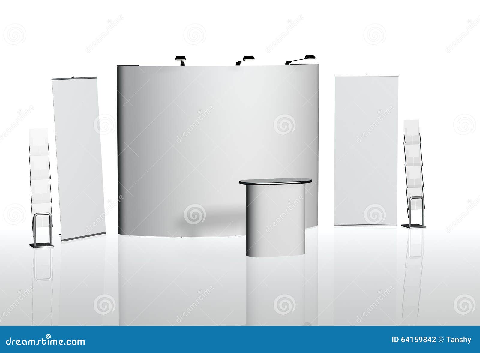 Blank Trade Show Booth for Designers Icon Stock Illustration ...