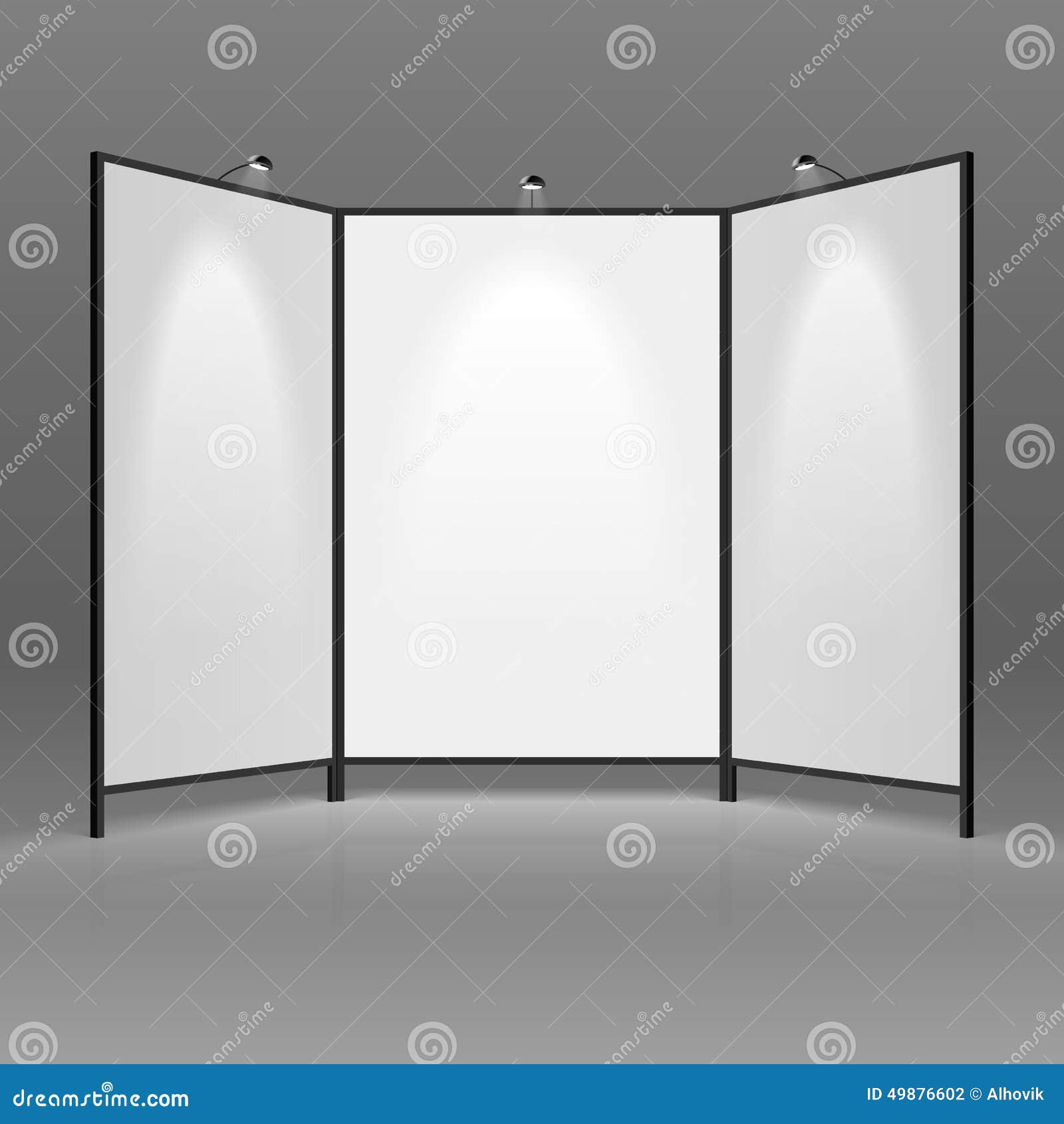 Blank trade show booth stock vector. Illustration of display - 49876602