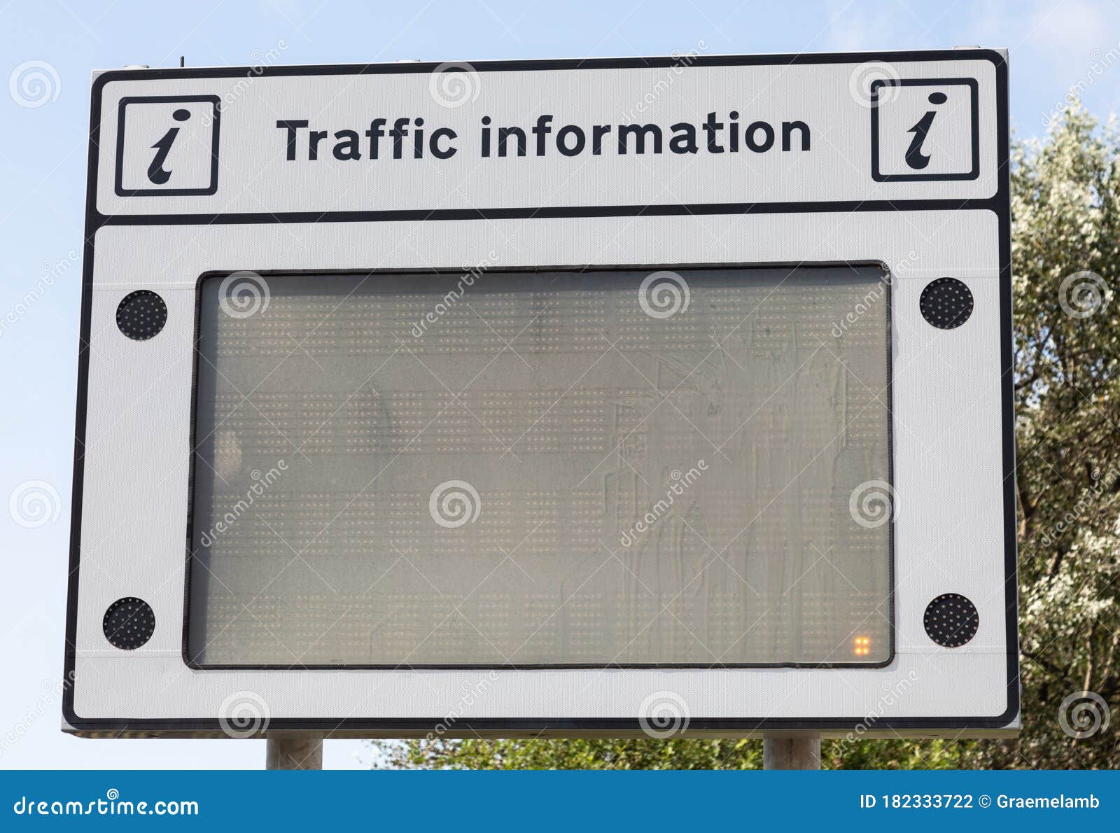 Blank Traffic Information Board Wallasey Wirral August 2019 Editorial ...