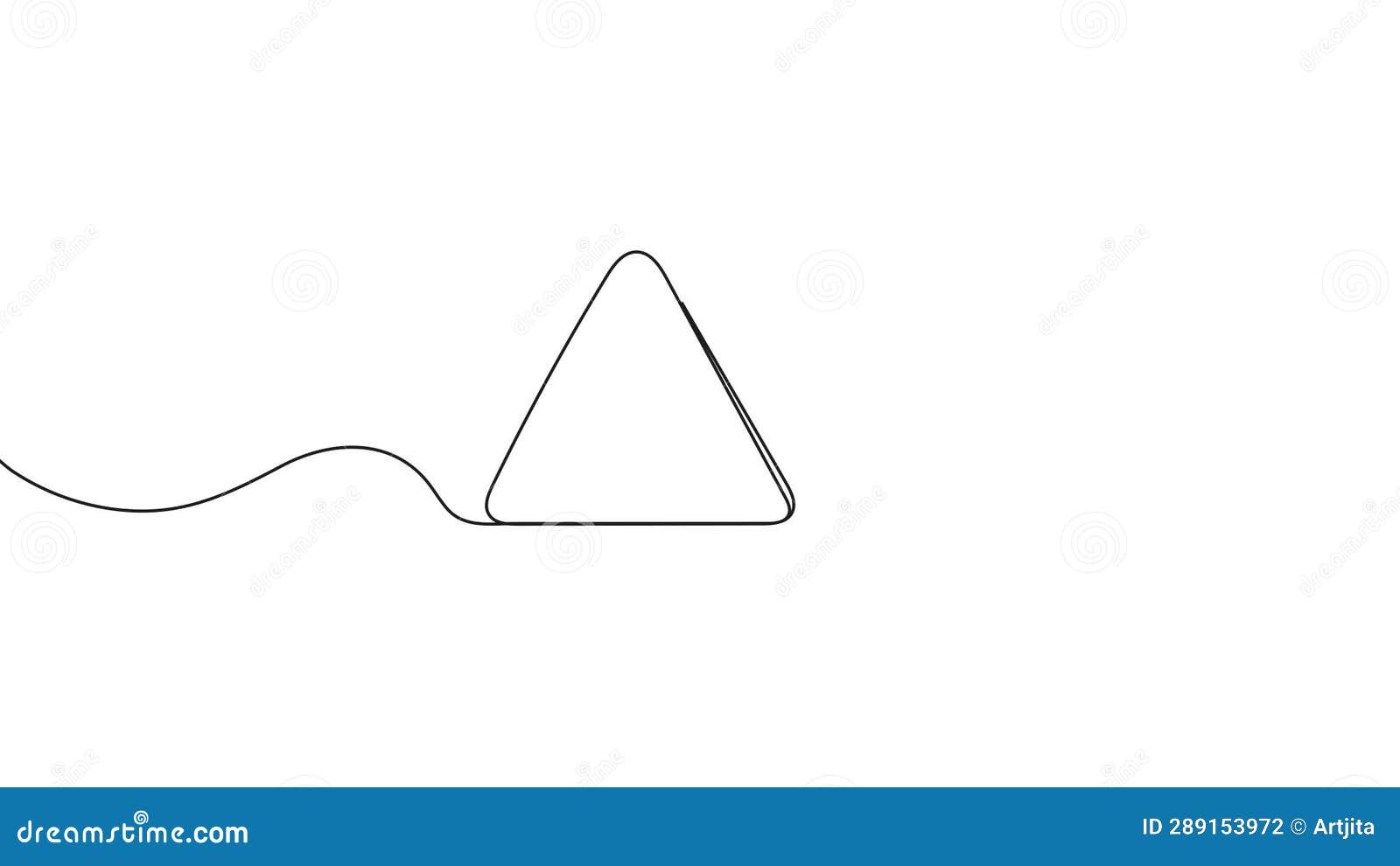 Blank Traffic Label Video, with Exclamation Point in Continuous Line ...