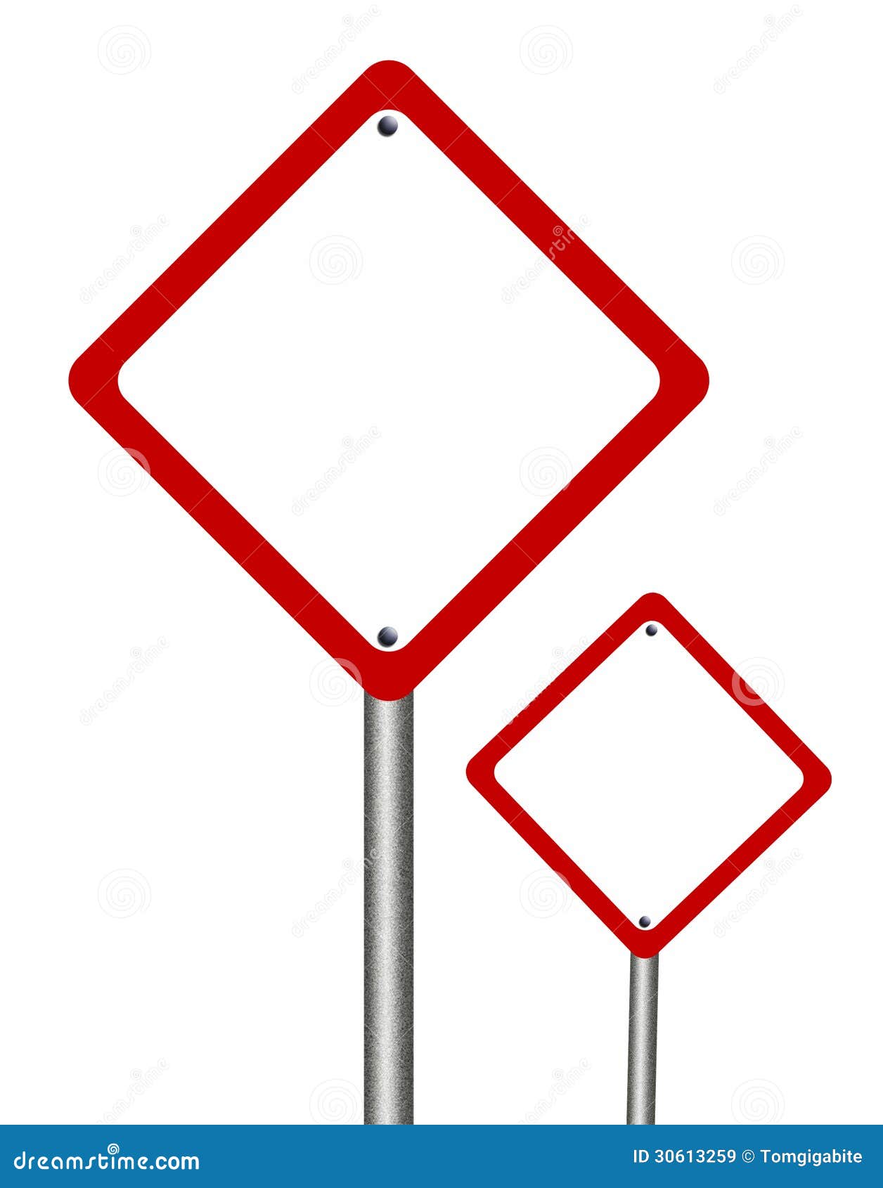 Blank Traffic Sign Royalty Free Stock Images - Image: 30613259