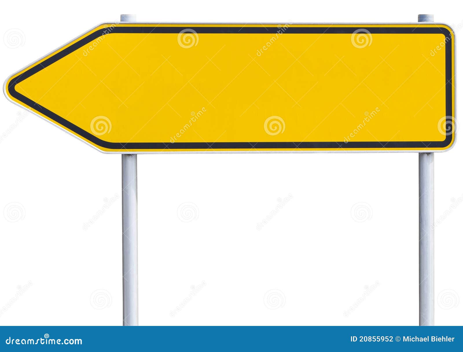 Blank Traffic Sign - Left Arrow Stock Photo | CartoonDealer.com #20855952