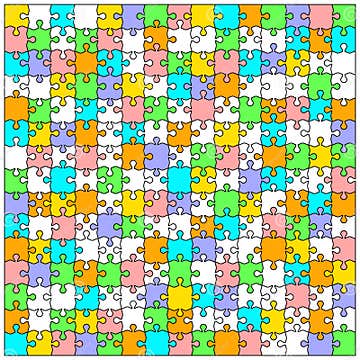 Blank Transparent Background Puzzle Jigsaw Vector Stock Vector ...