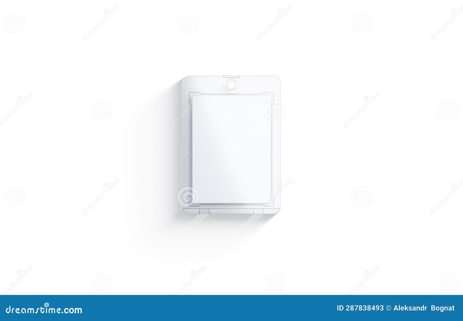 Blank Transparent Plastic Magnetic Trading Card Mockup, Top View Stock ...